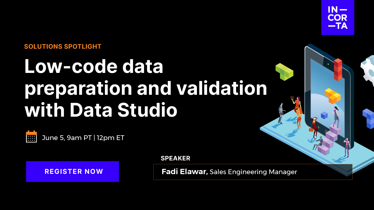 Low-code data preparation and validation with Data Studio